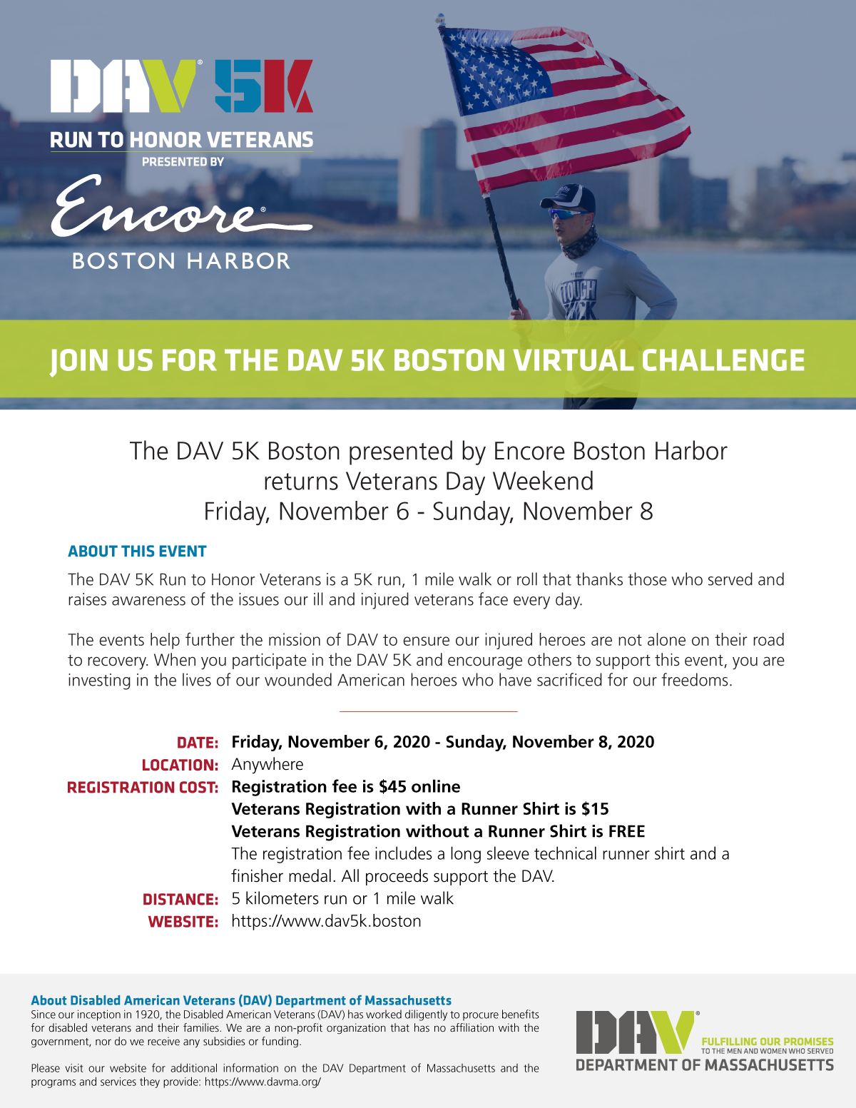 DAV 5K BOSTON | EVENT INFO
